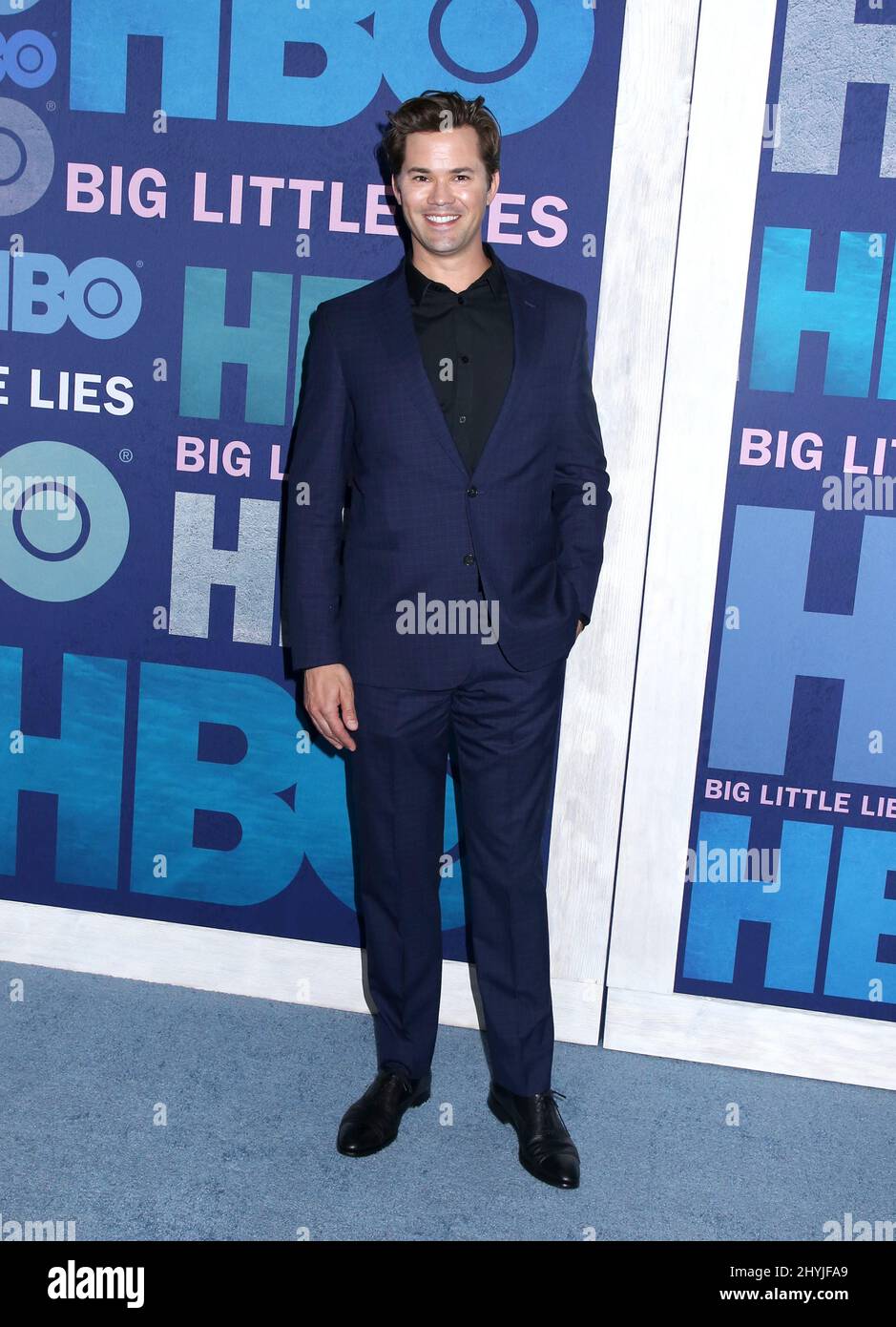 Andrew Rannells attending the season two premiere of Big Little Lies in ...