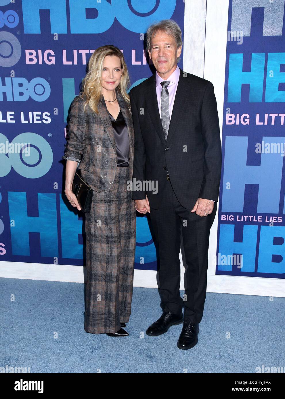 Michelle Pfeiffer & David E. Kelley attending the season two premiere ...