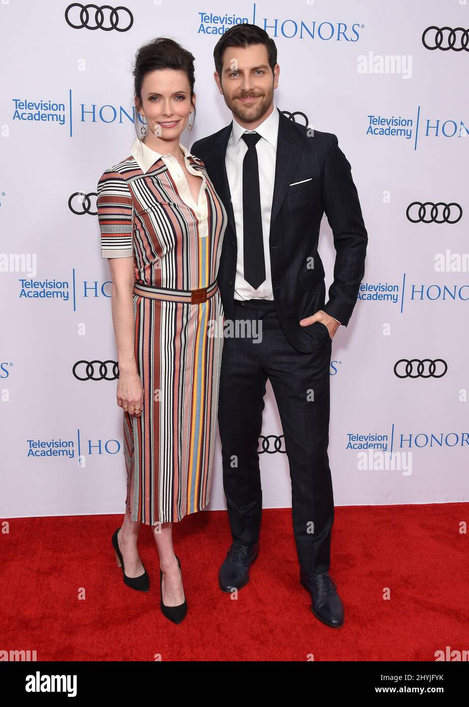 Bitsie Tulloch and David Giuntoli attending the Television Academy ...