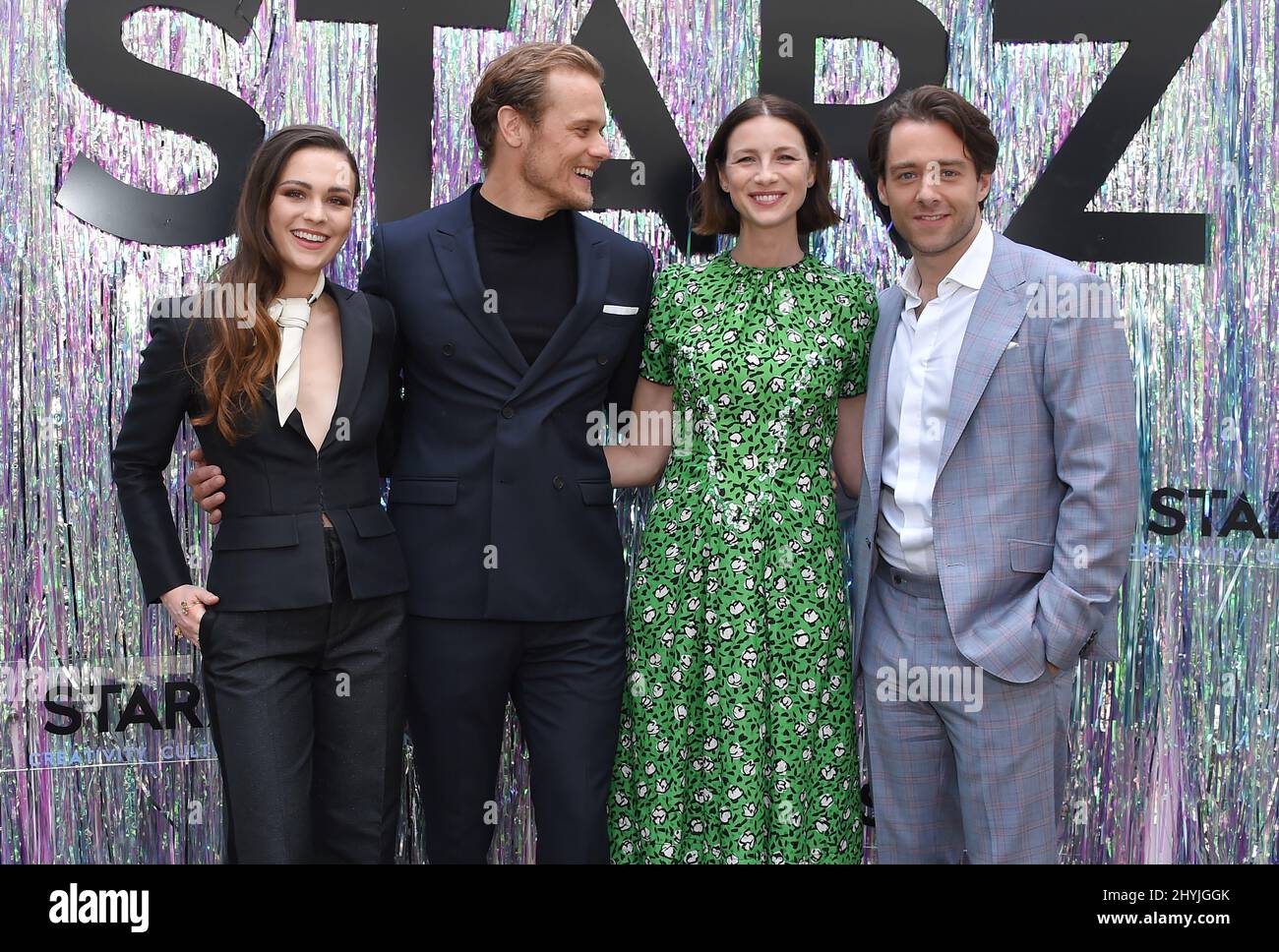 Sophie Skelton, Sam Heughan, Caitriona Balfe and Richard Rankin at the ...