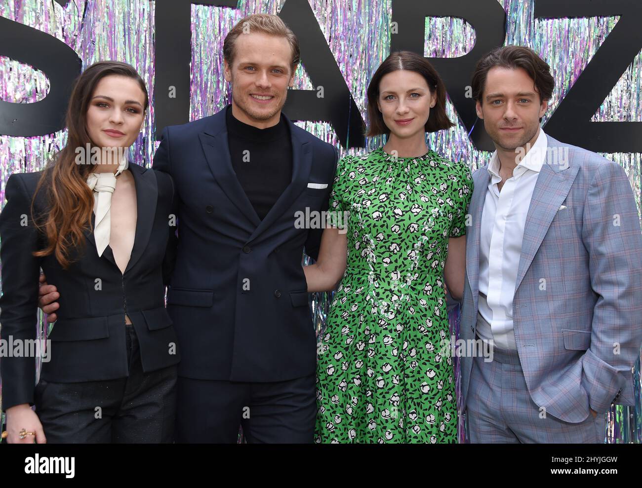 Sophie Skelton, Sam Heughan, Caitriona Balfe and Richard Rankin at the ...