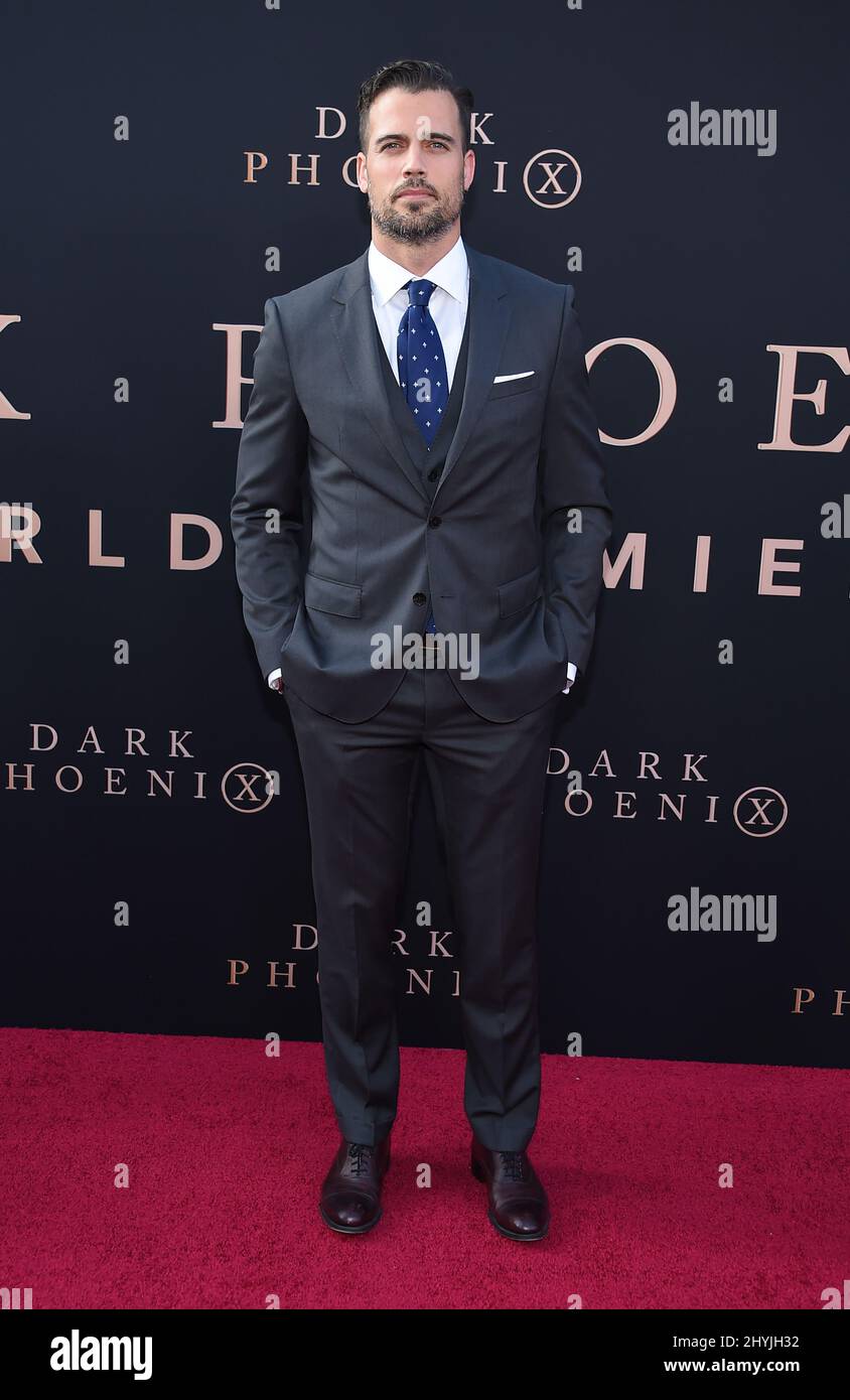 Thomas Beaudoin attending the premiere of Dark Phoenix in Los Angeles ...