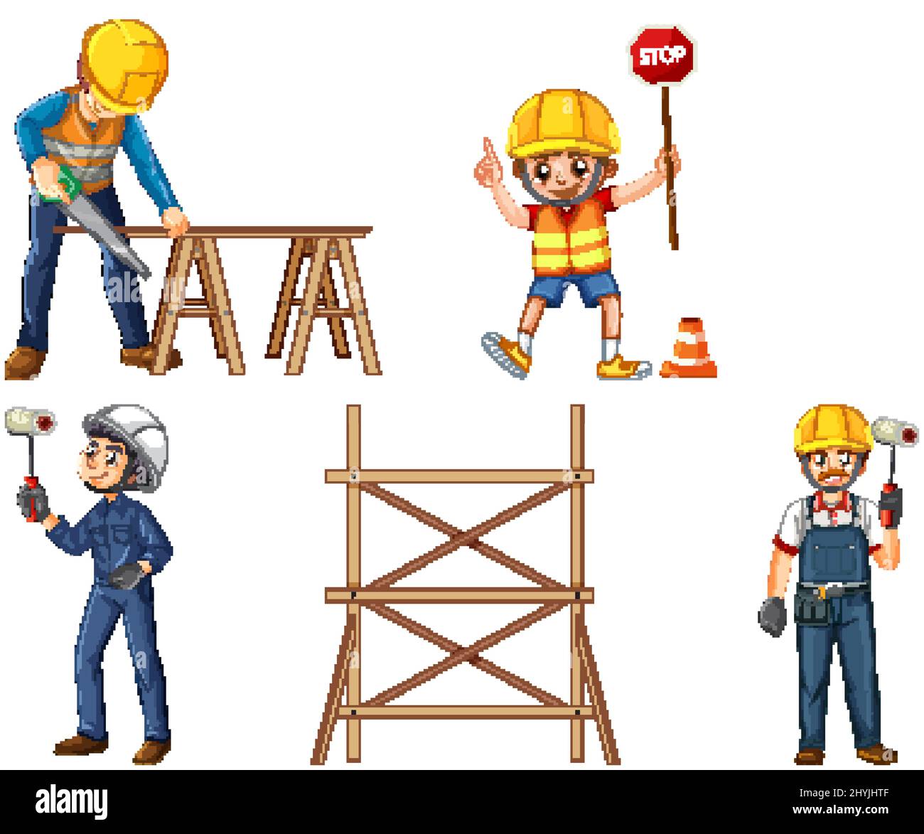 Construction Worker Tools Clip Art