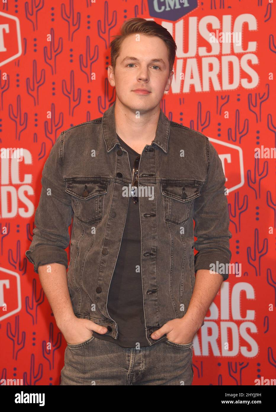 Travis Denning at the 2019 CMT Music Awards held at the Bridgestone ...