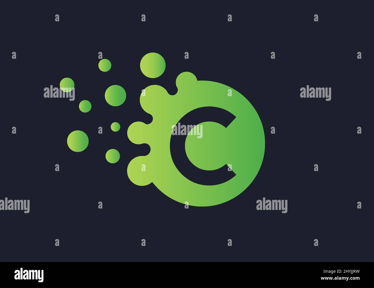 Abstract C Letter Logo. Letter C Logo Design with Bubble Sign Template ...