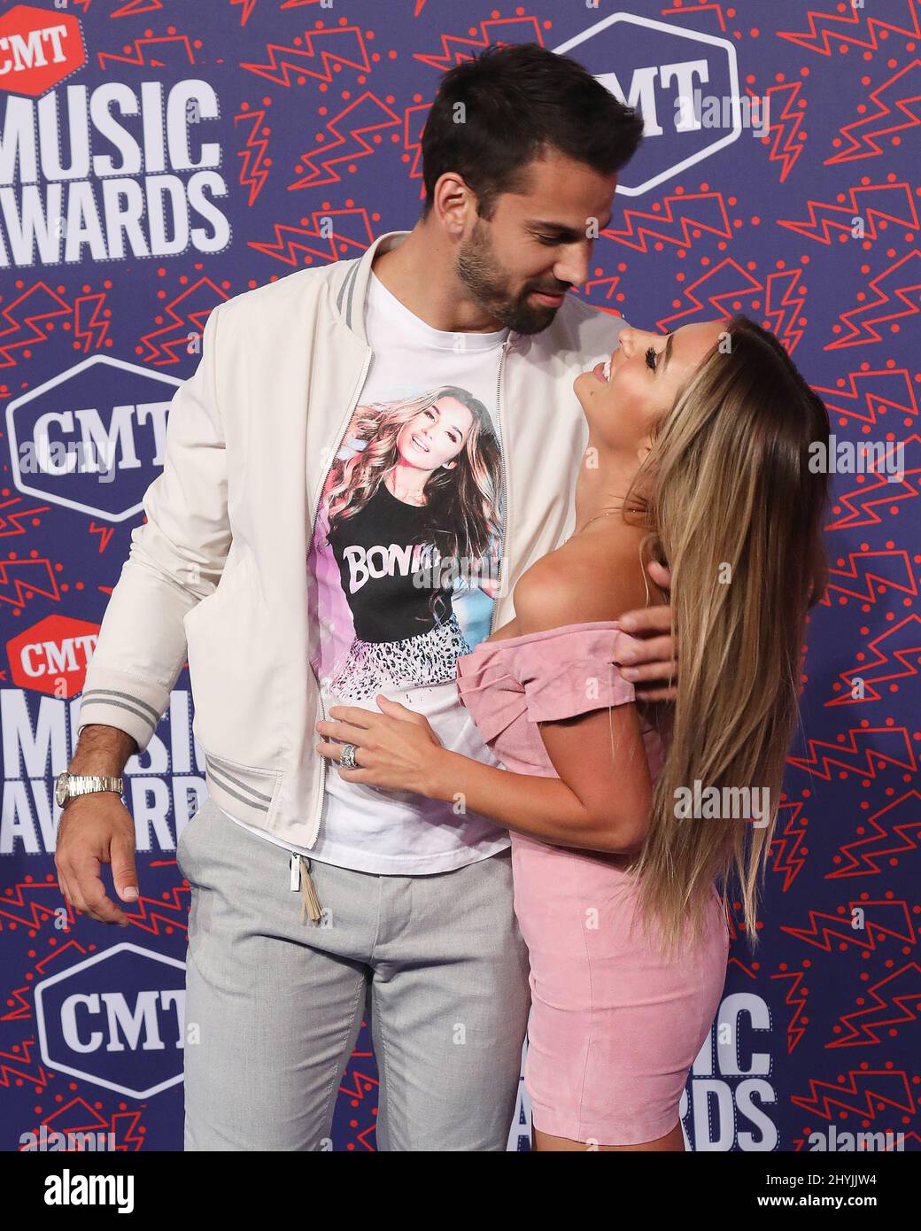 Jesse James Decker and Eric Decker at the 2019 CMT Music Awards hosted ...