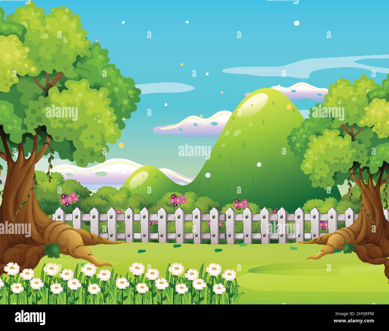 Wild fences Stock Vector Images - Alamy