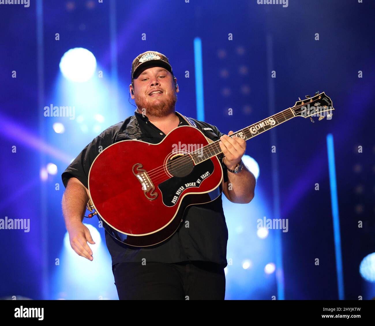 Luke Combs performing during Day Three of the 2019 CMA Fest in ...