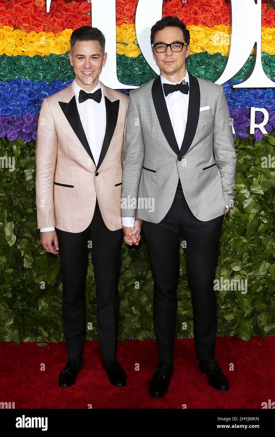 Jim Parsons and Todd Spiewak attends the 73rd annual Tony Awards at ...
