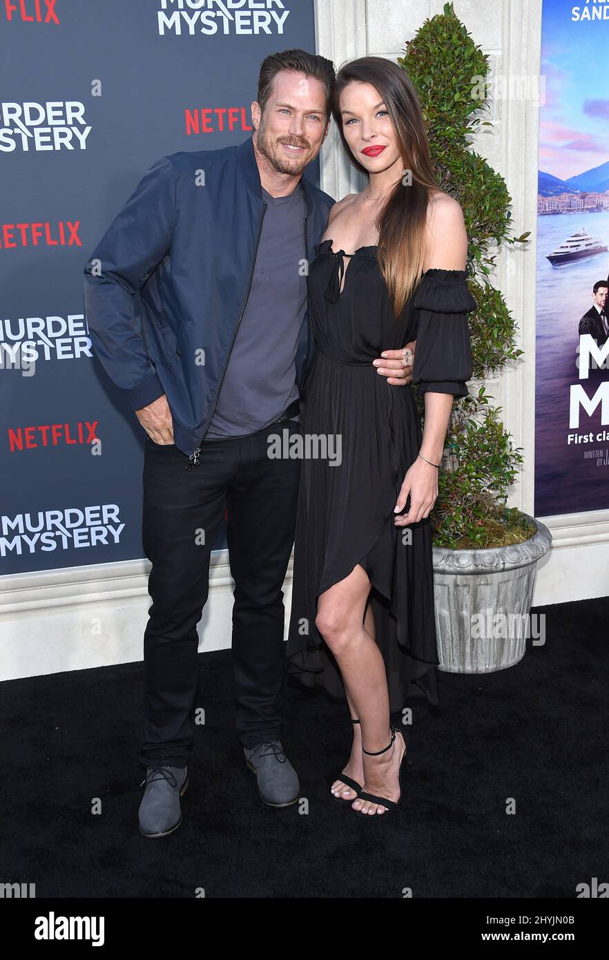 Jason Lewis attending the premiere of Murder Mystery in Los Angeles ...