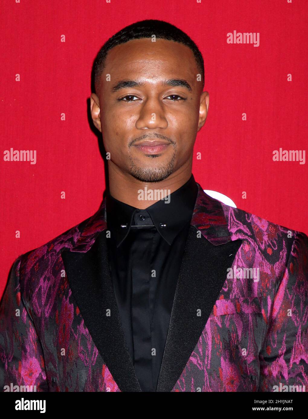 Jessie T. Usher attending the premiere of Shaft in New York Stock Photo ...