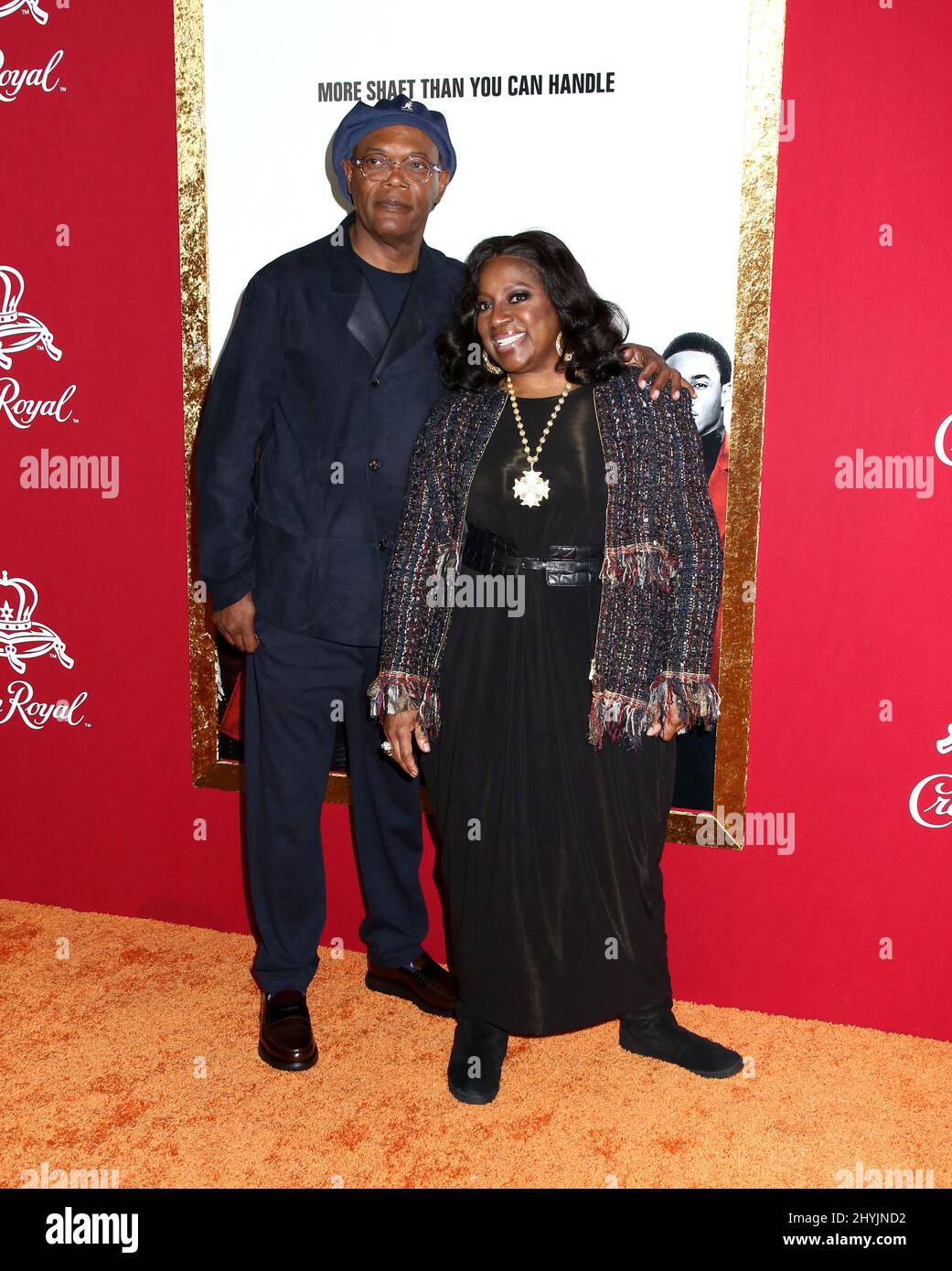 Samuel L. Jackson & LaTanya Richardson attending the premiere of Shaft ...