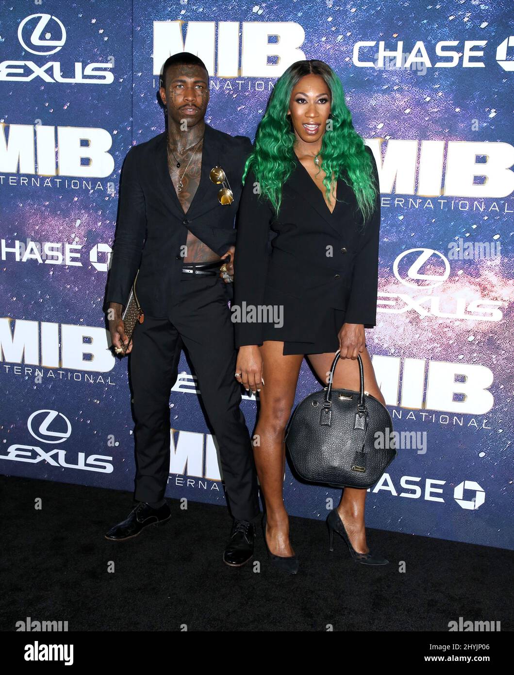 Yves Mathieu & Mila Jam attending the 'Men In Black International ...