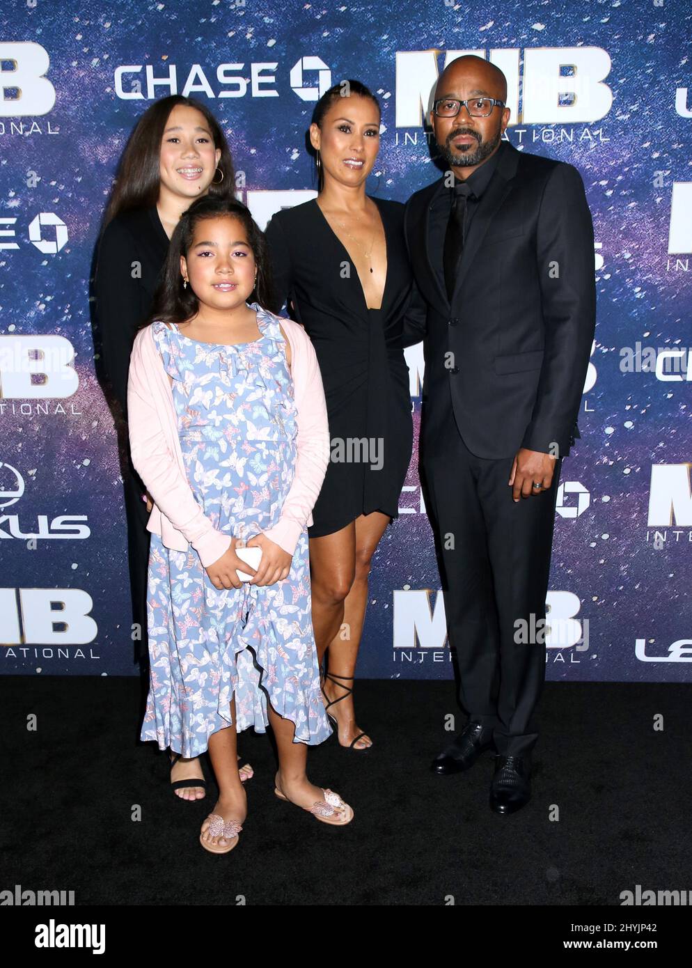 Inny Clemons & family attending the 'Men In Black International' World ...