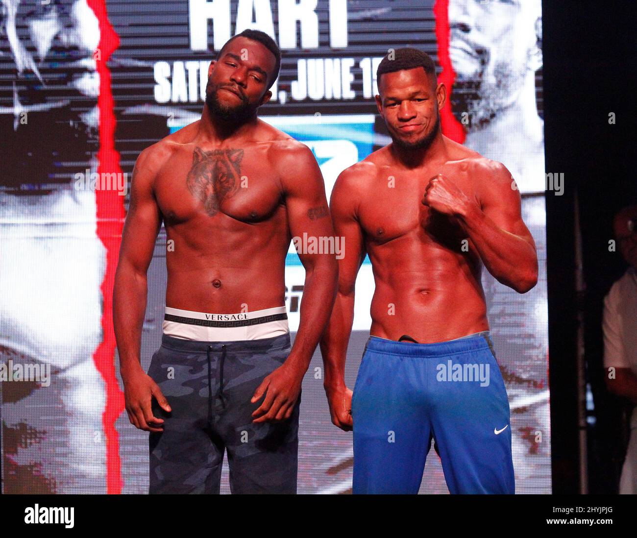 Jesse Hart, Sullivan Barrera during Tyson Fury vs Tom Schwarz ...