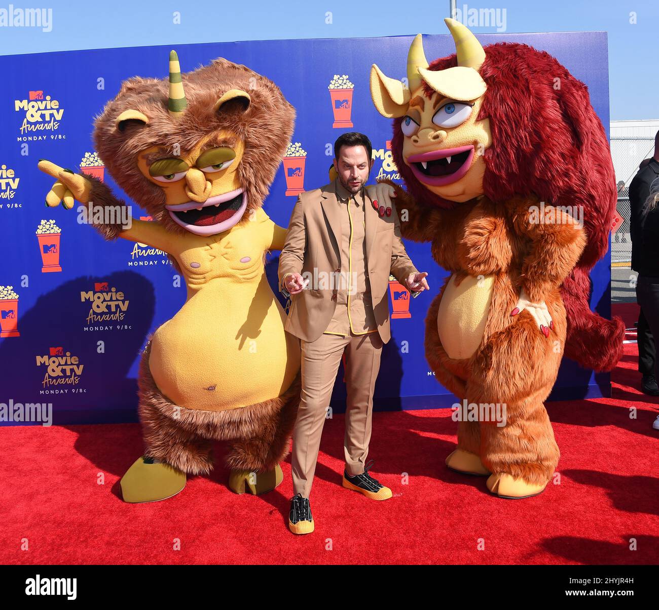 Nick Kroll arriving to the MTV Movie & TV Awards 2019 at Barker Hanger ...