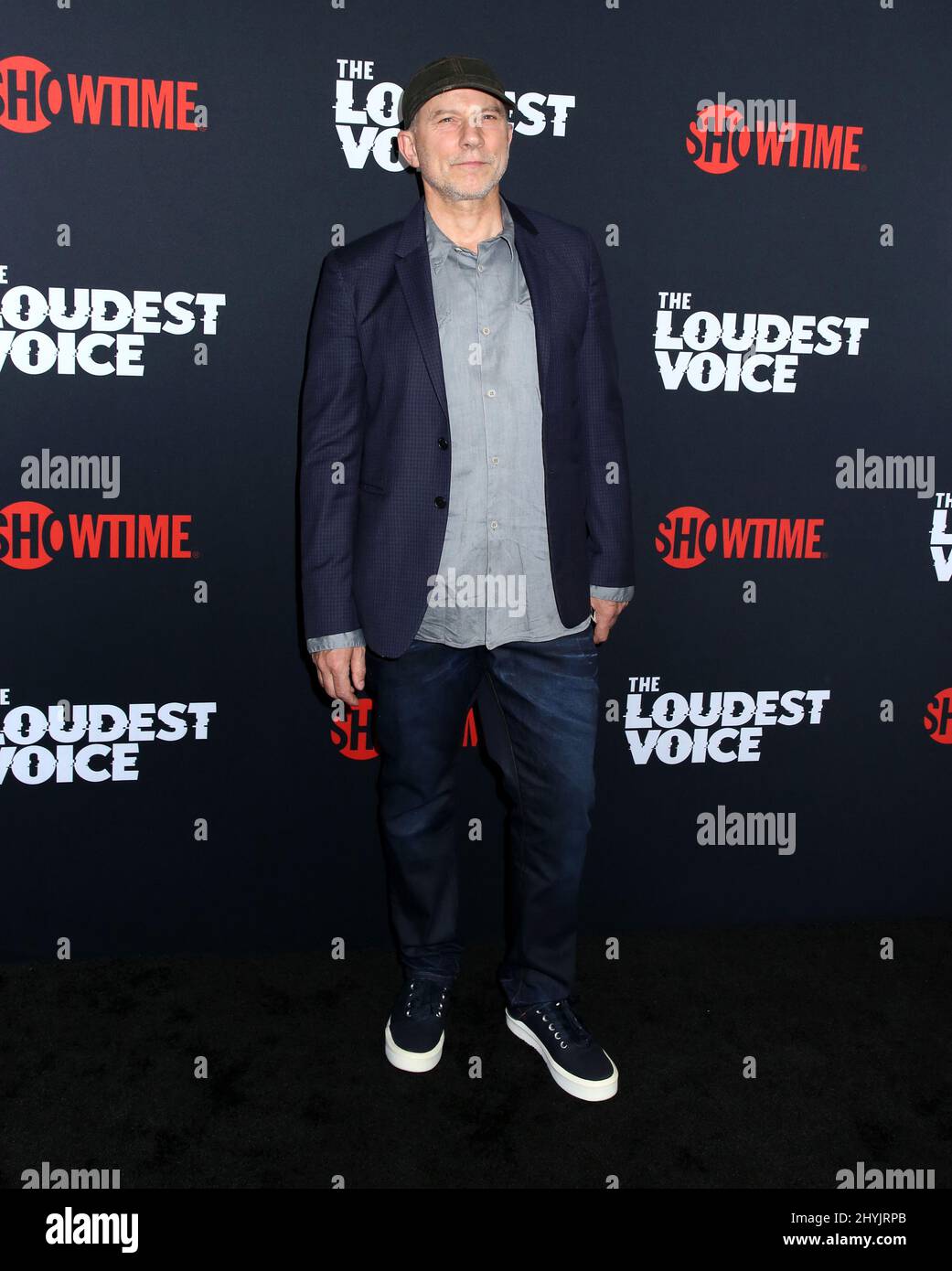 Simon McBurney attending 'The Loudest Voice' Premiere held at The Paris ...