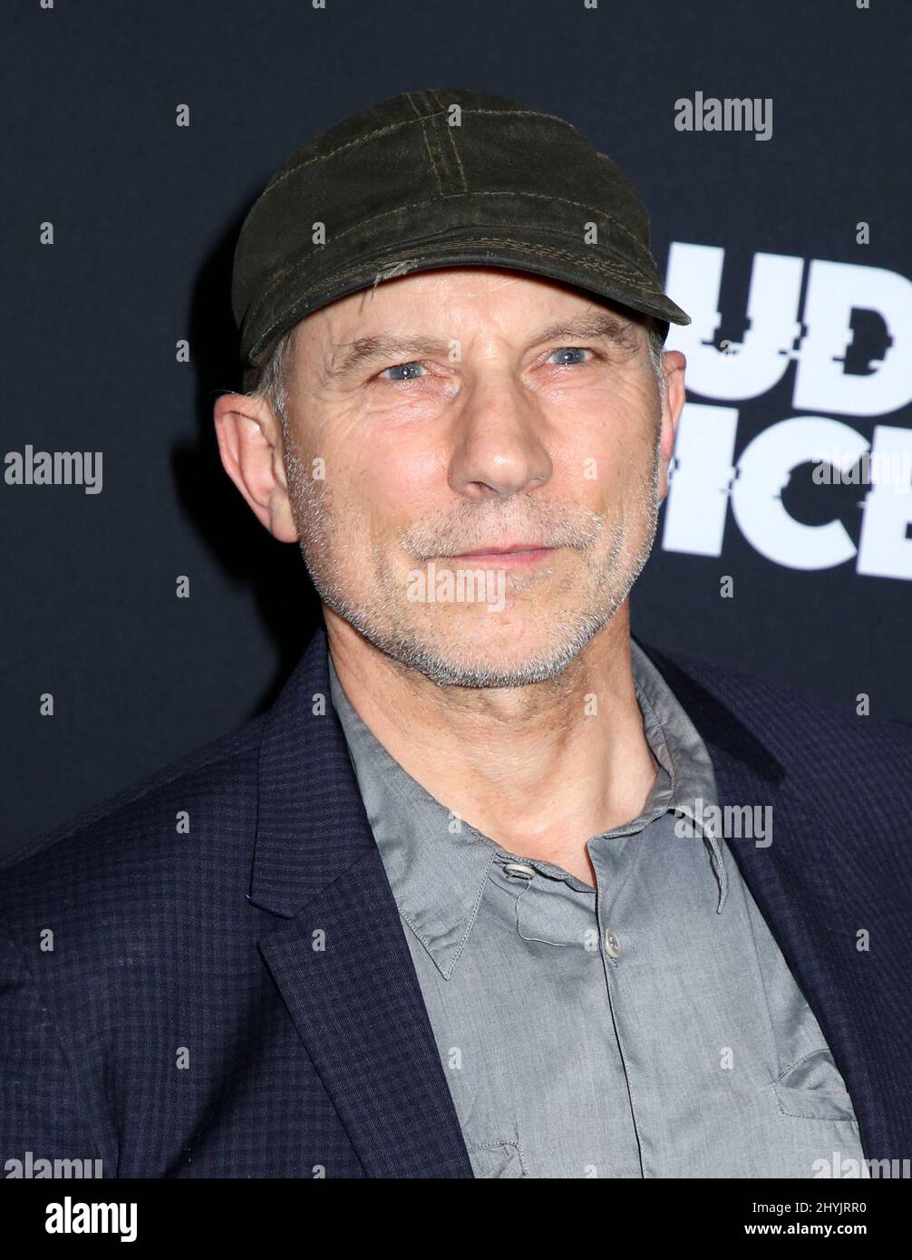 Simon McBurney attending 'The Loudest Voice' Premiere held at The Paris ...