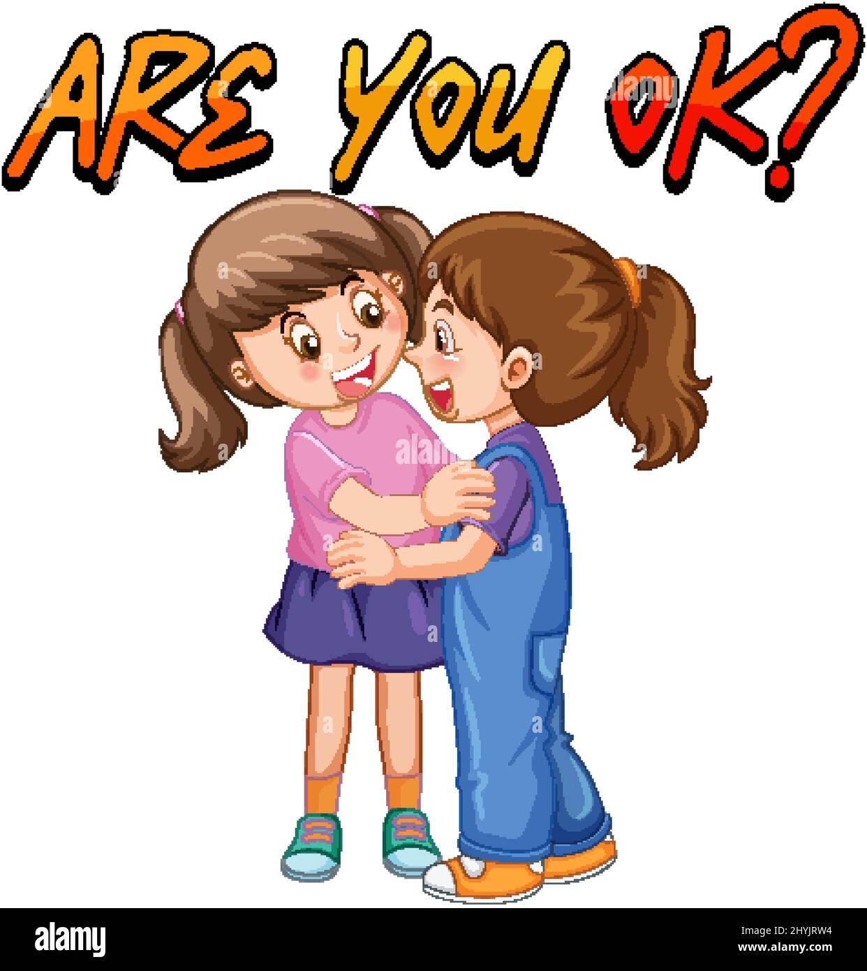Font design for word are you ok illustration Stock Vector Image & Art ...