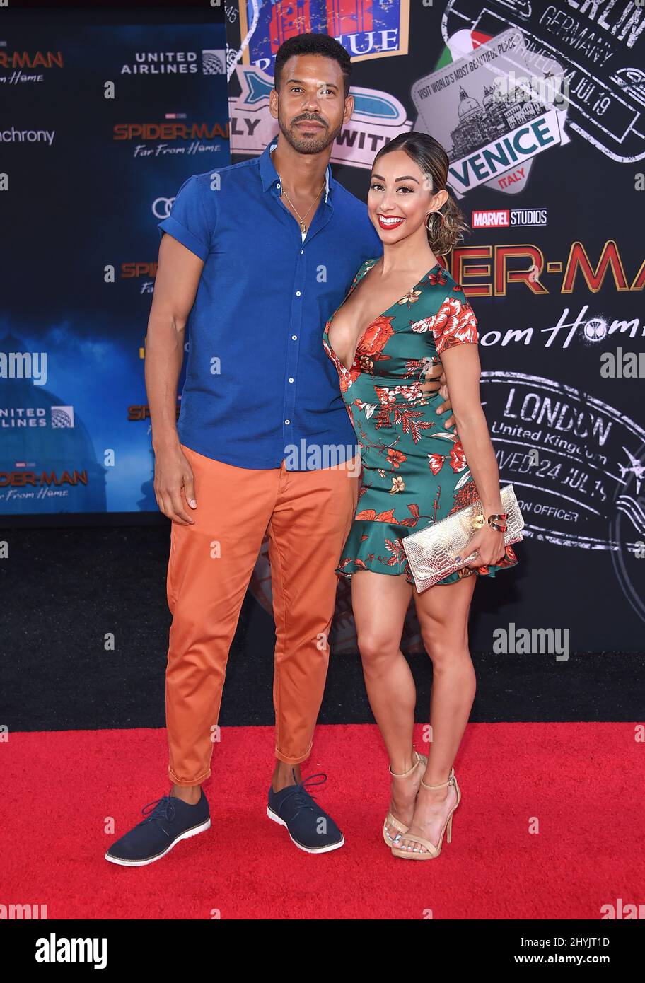 Iman Crosson and Michelle Janine at the "Spider-Man: Far From Home ...
