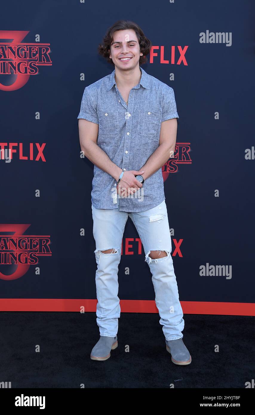 Jake T. Austin at Netflix's "Stranger Things" Season 3 premiere held at ...