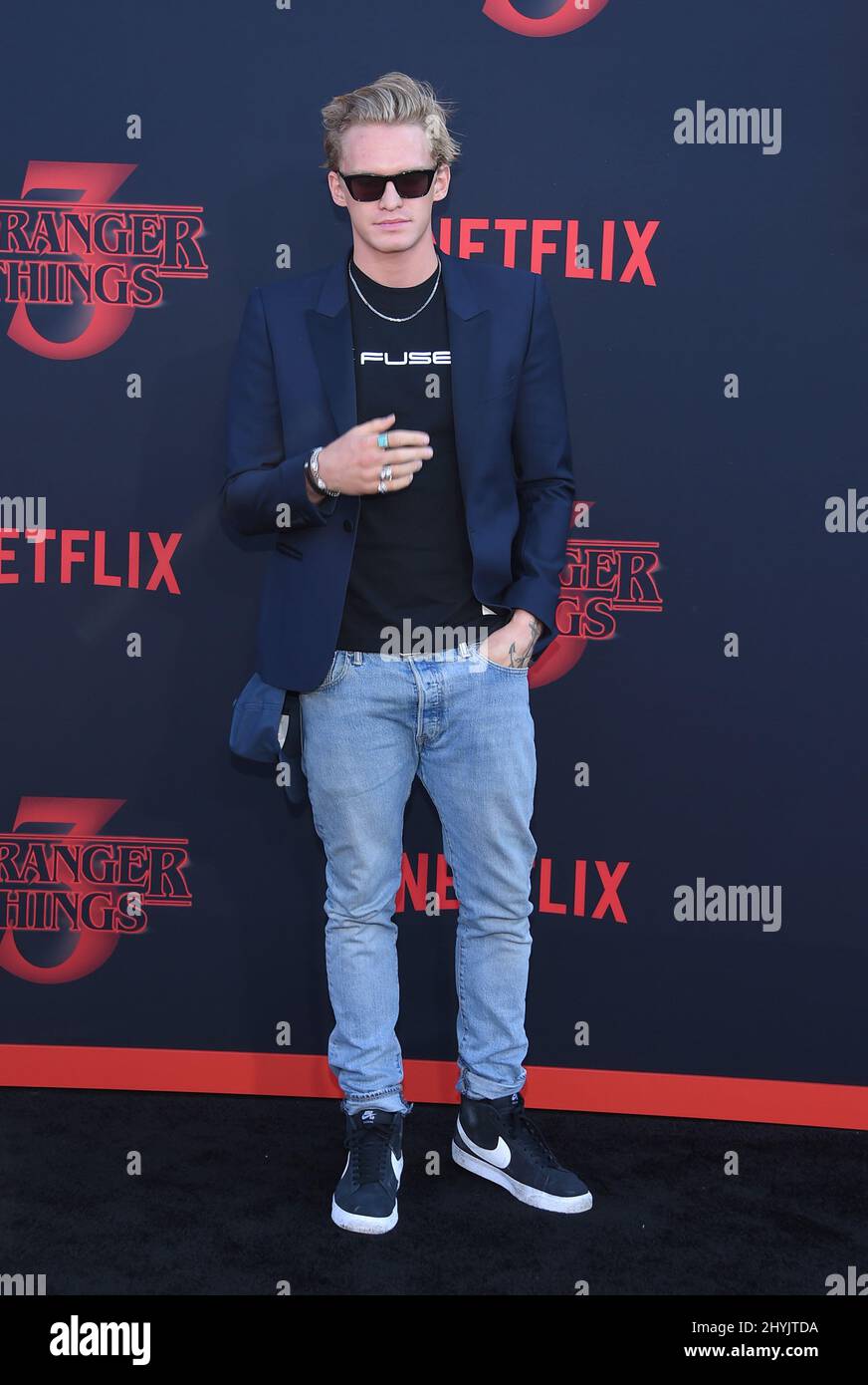 Cody Simpson at Netflix's "Stranger Things" sSeason 3 premiere held at ...