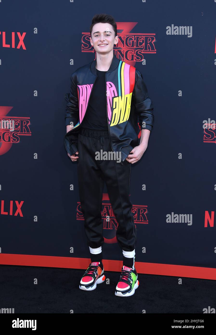 Noah Schnapp at Netflix's "Stranger Things" Season 3 premiere held at Santa Monica High School ...