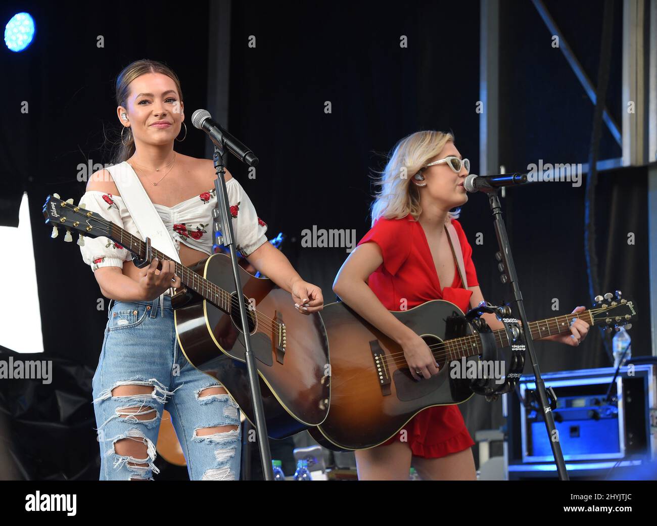 Taylor Dye and Maddie Marlow of Maddie & Tae onstage at the Straight ...