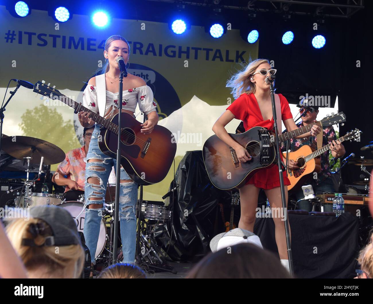 Taylor Dye and Maddie Marlow of Maddie & Tae onstage at the Straight ...