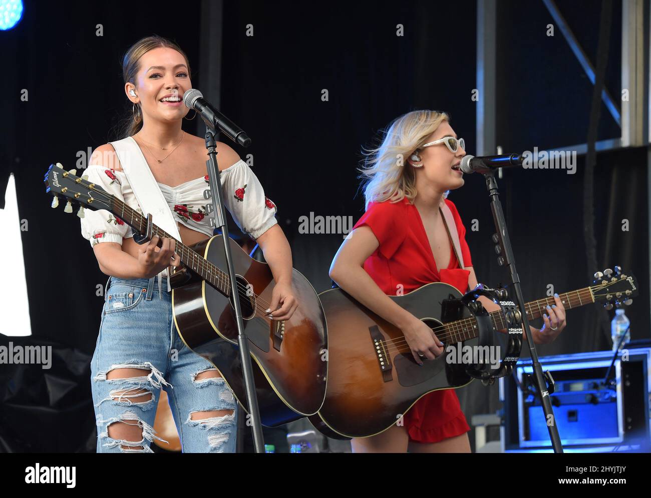Taylor Dye and Maddie Marlow of Maddie & Tae onstage at the Straight ...