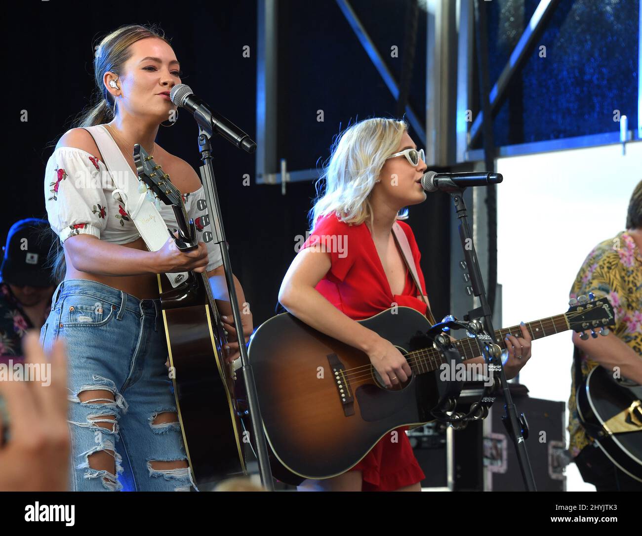 Taylor Dye and Maddie Marlow of Maddie & Tae onstage at the Straight ...