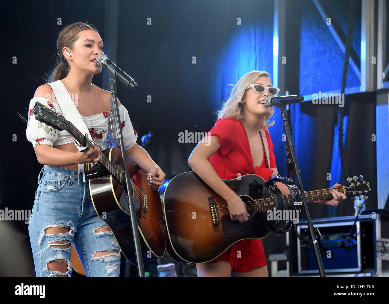 Taylor Dye and Maddie Marlow of Maddie & Tae onstage at the Straight ...