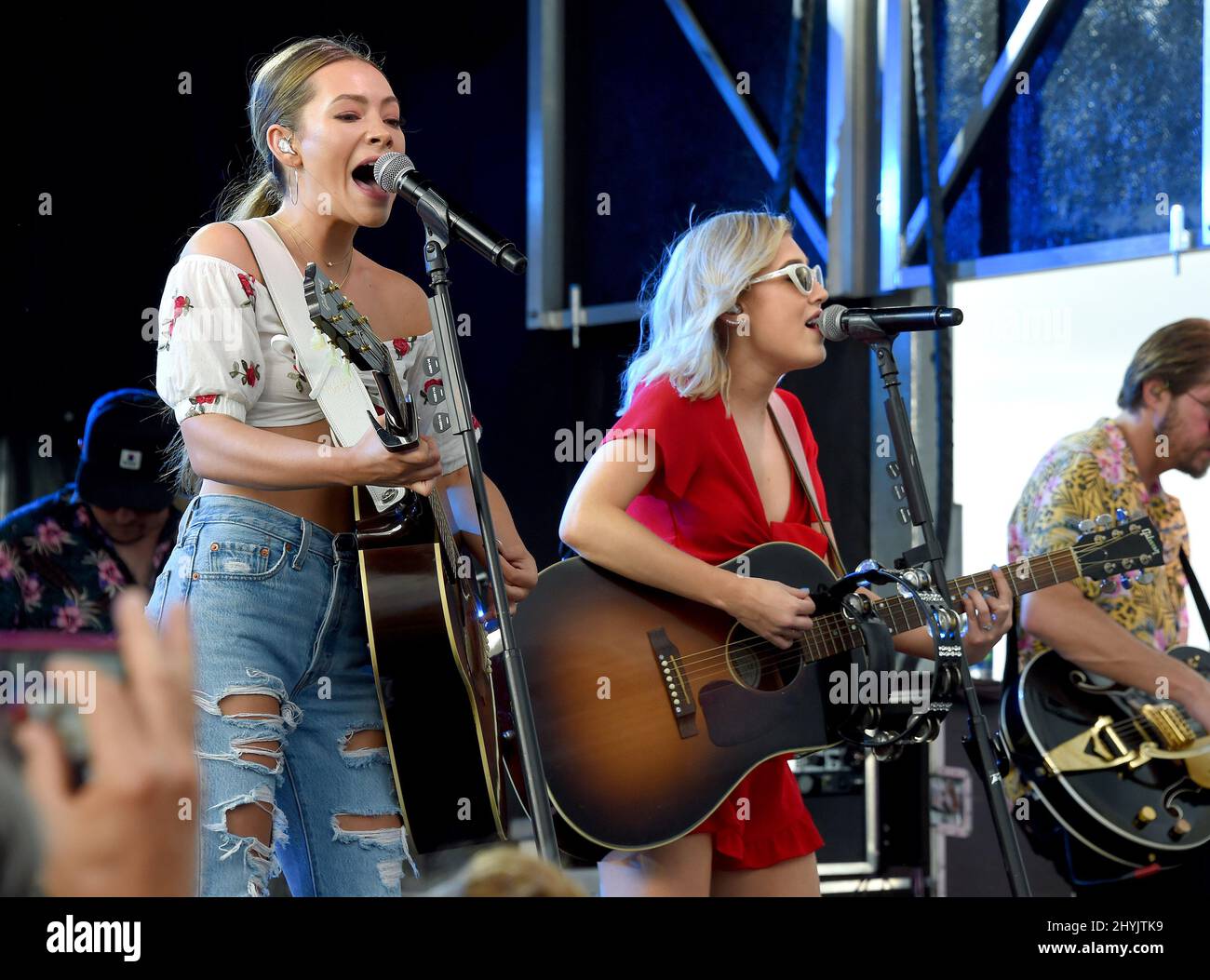 Taylor Dye and Maddie Marlow of Maddie & Tae onstage at the Straight ...
