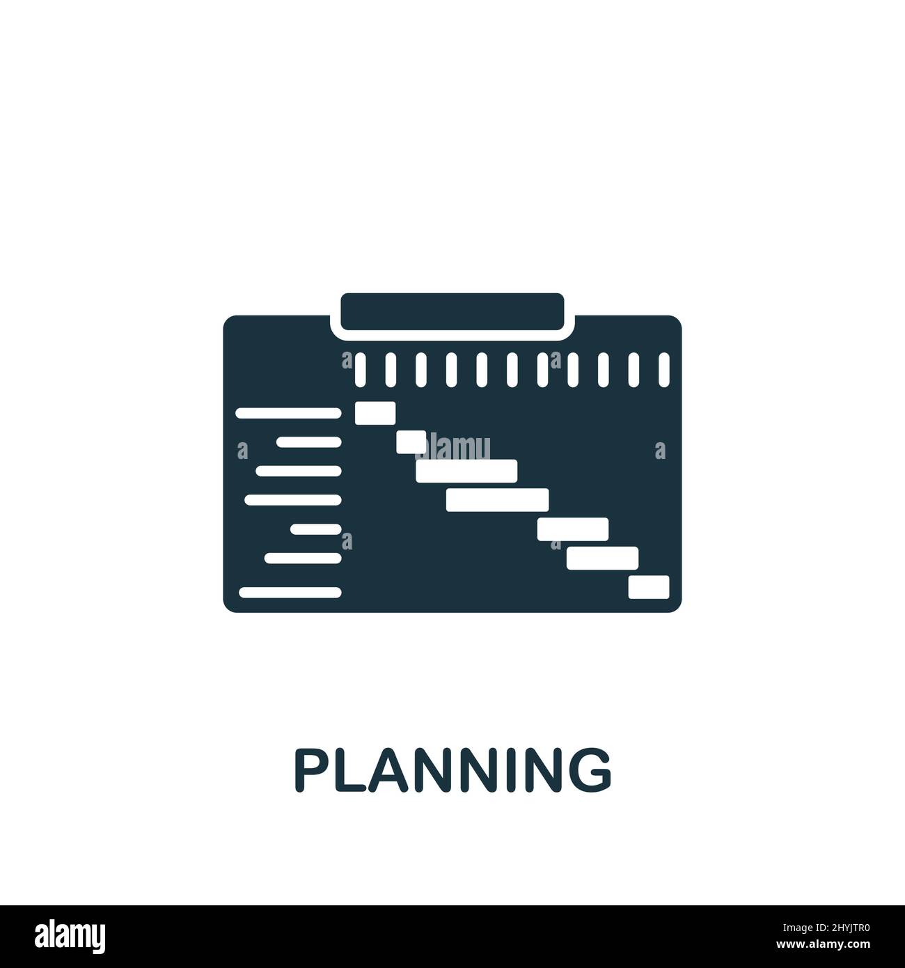 Planning icon. Monochrome simple icon for templates, web design and ...