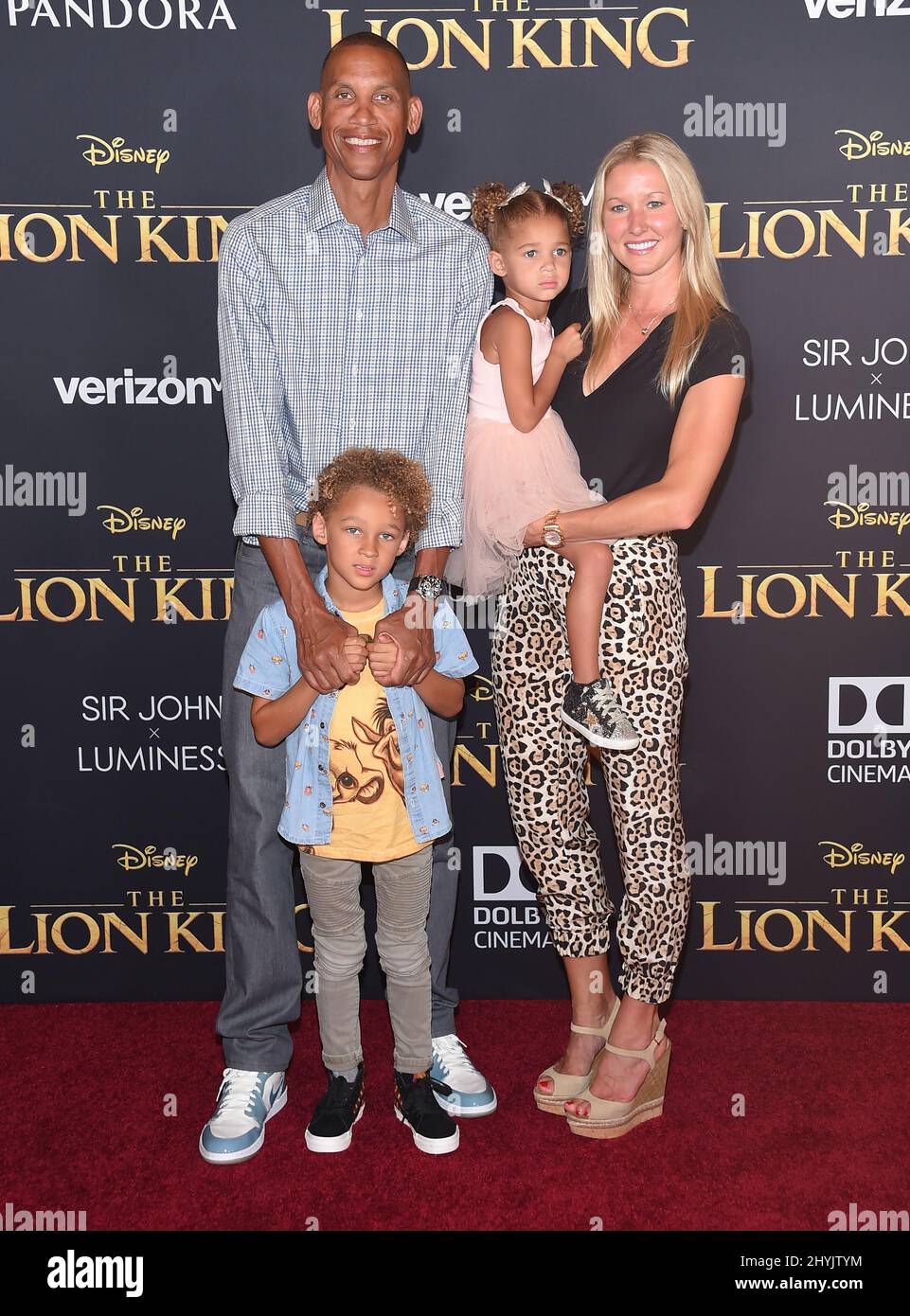 Reggie Miller at "The Lion King" world premiere held at the Dolby ...