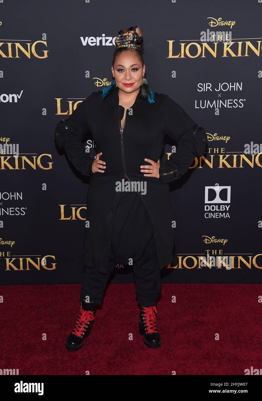 Raven Simone at "The Lion King" world premiere held at the Dolby ...