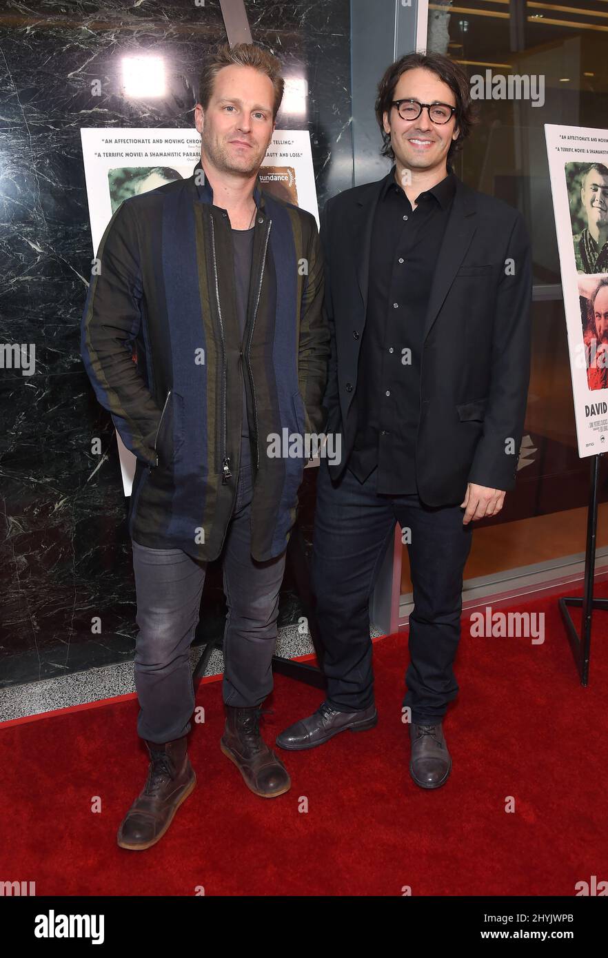 Marcus Eaton and A.J. Eaton arriving to the 'David Crosby: Remember My ...