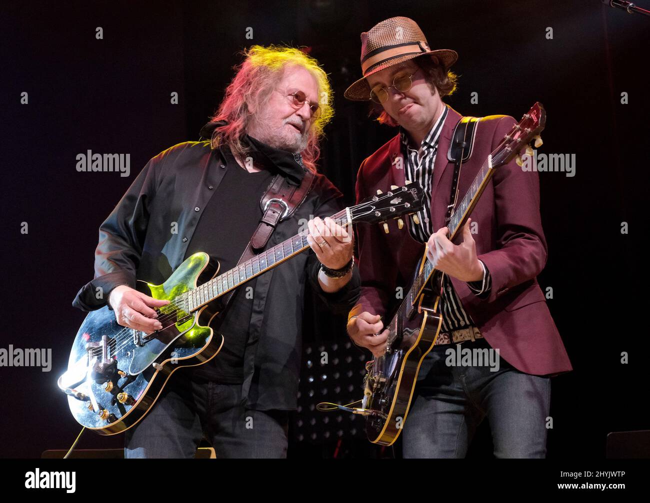 Ray Wylie Hubbard and Aaron Lee Tasjan onstage at Gibson's Summer NAMM ...