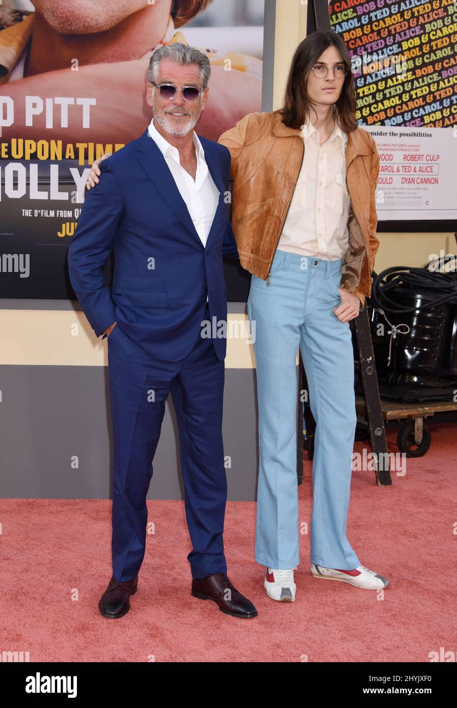 Pierce Brosnan and Dylan Brosnan at the "Once Upon A Time In Hollywood ...
