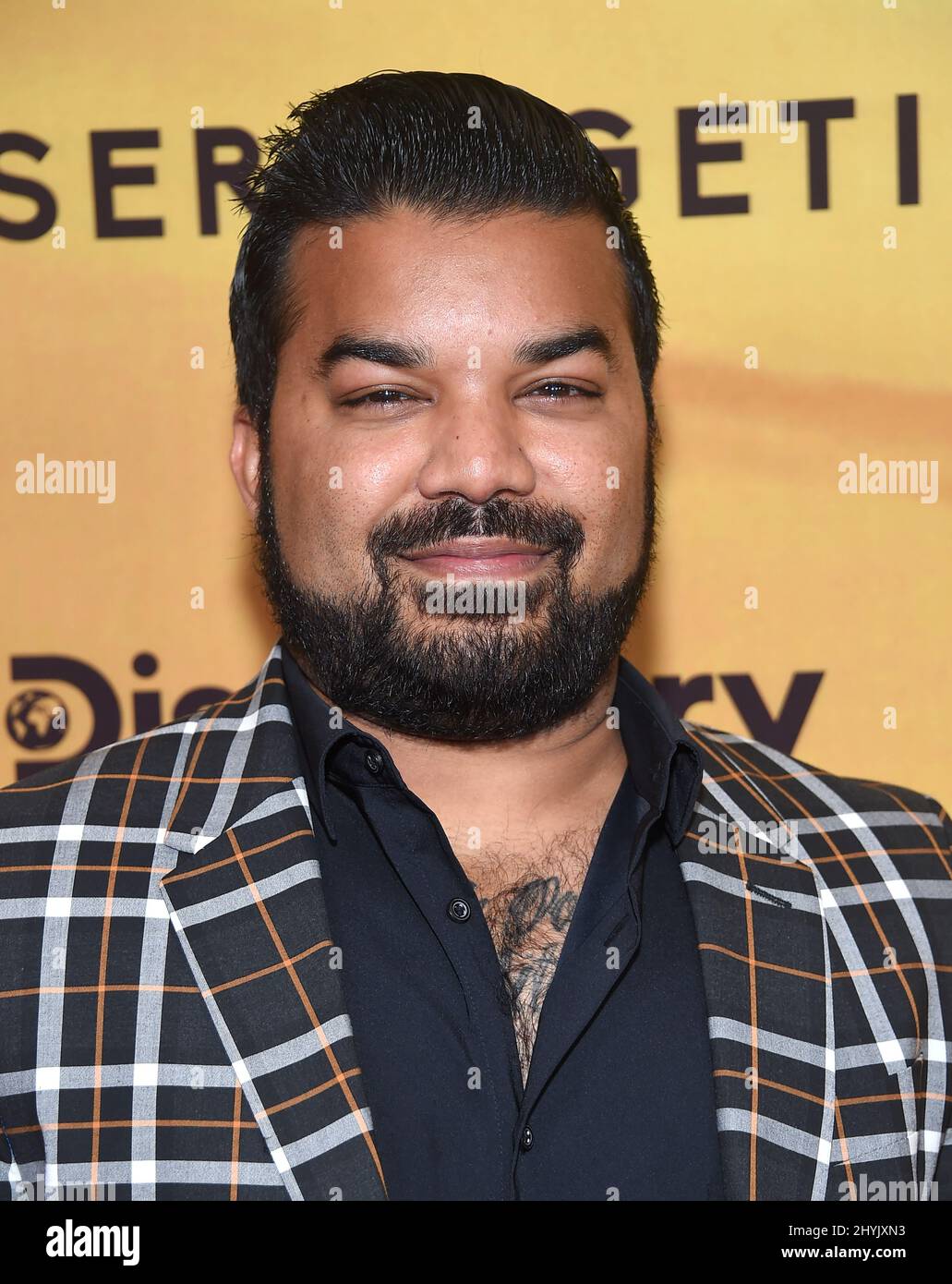 Adrian Dev arriving to the Discovery Channel's 'Serengeti' Special Screening at Wallis Annenberg ...