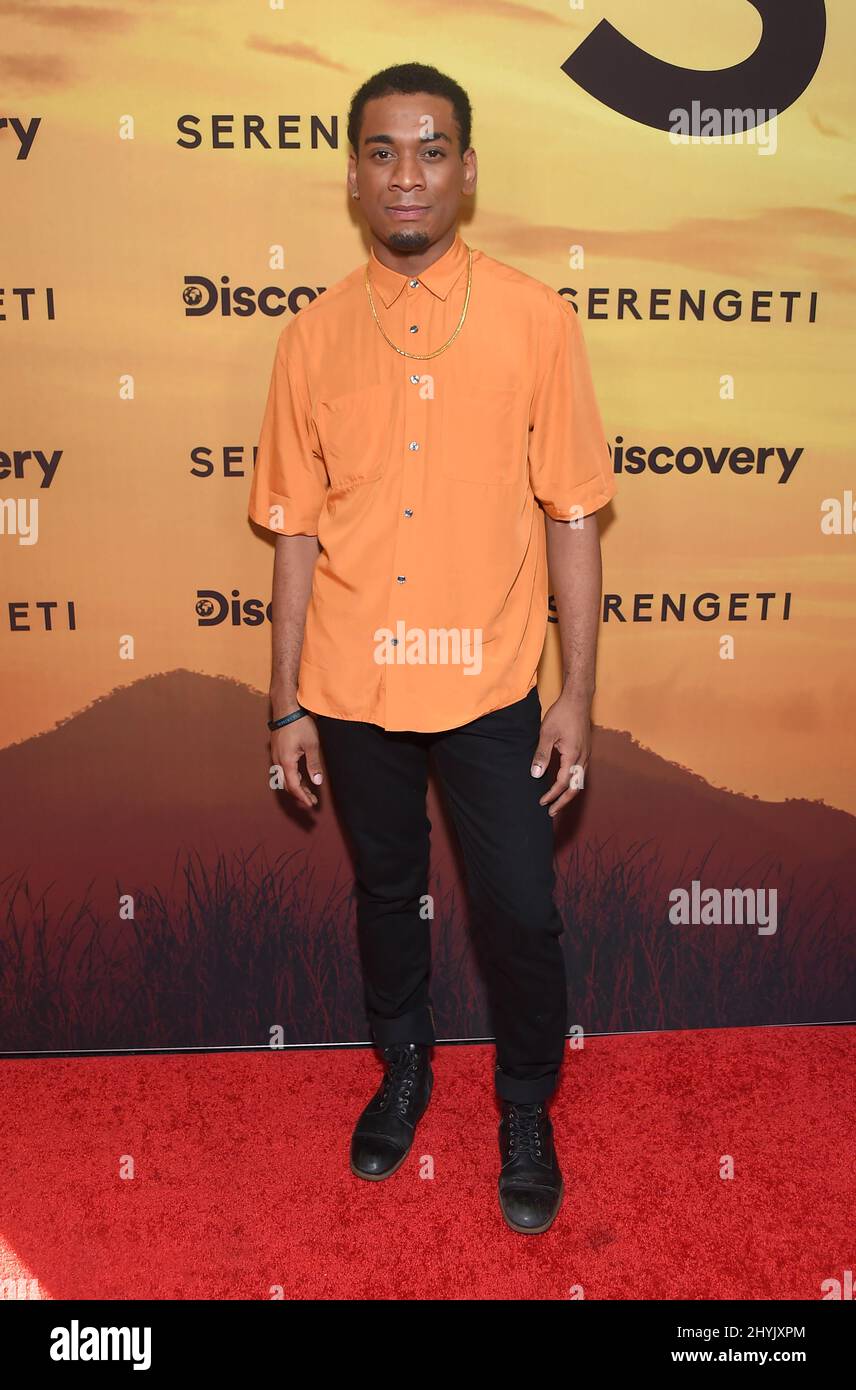 Joshua Ledet arriving to the Discovery Channel's 'Serengeti' Special ...