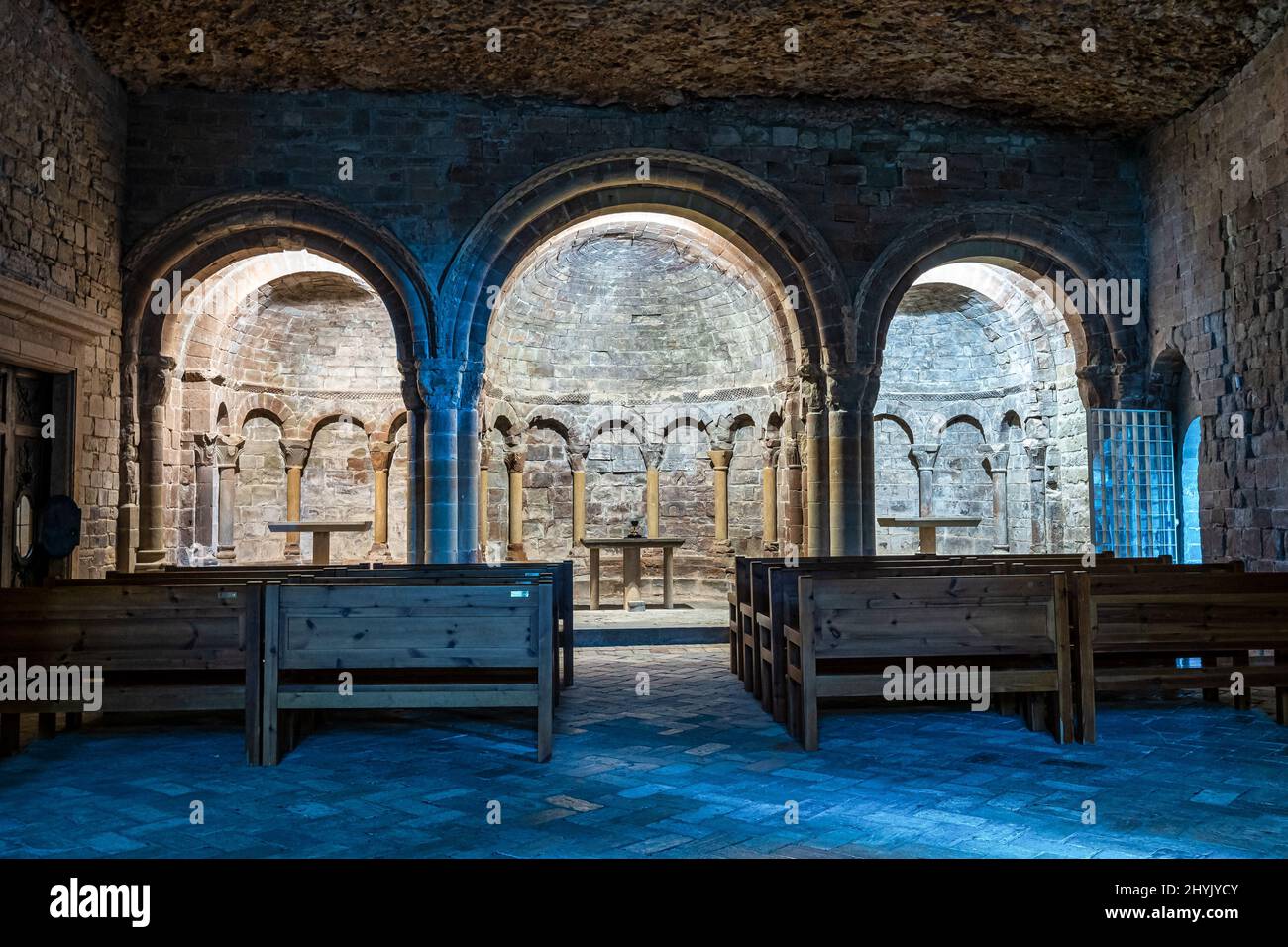 The Royal Monastery Of San Juan De La Pena near Jaca. Huesca, Aragon ...