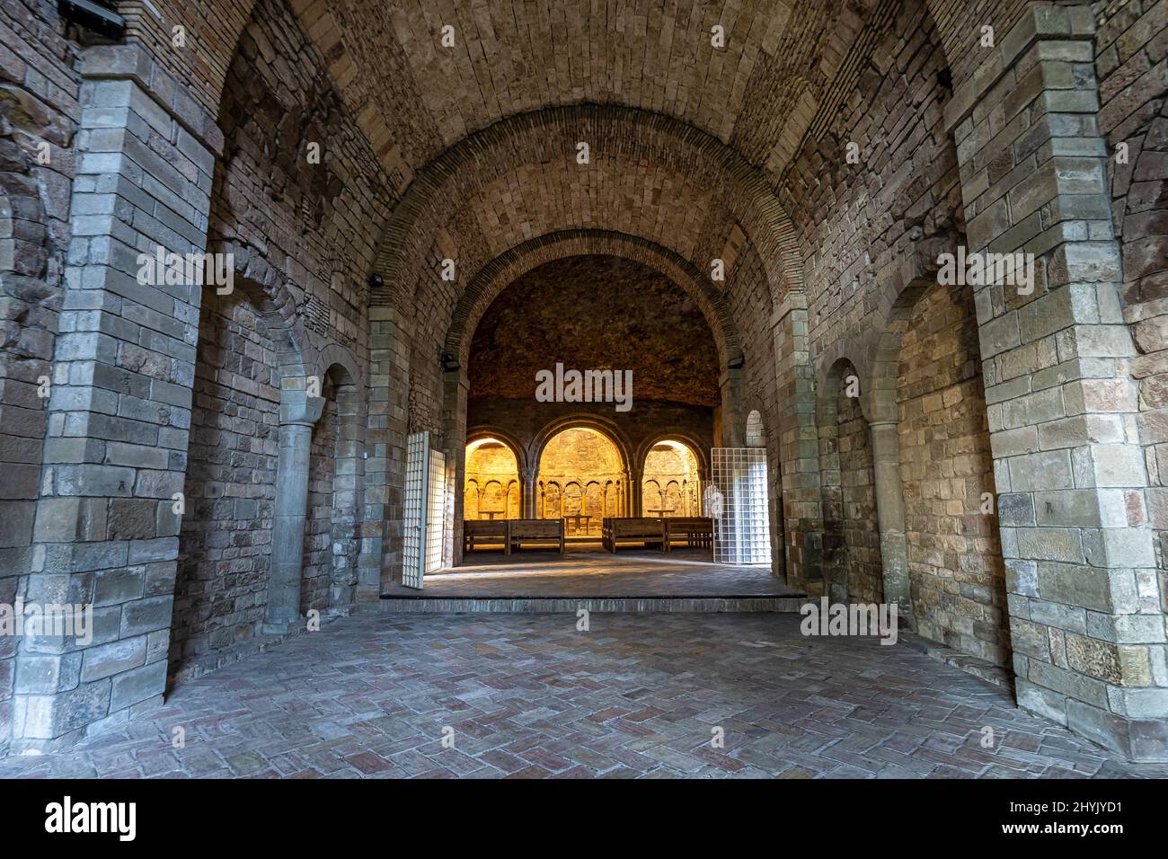 The Royal Monastery Of San Juan De La Pena near Jaca. Huesca, Aragon ...