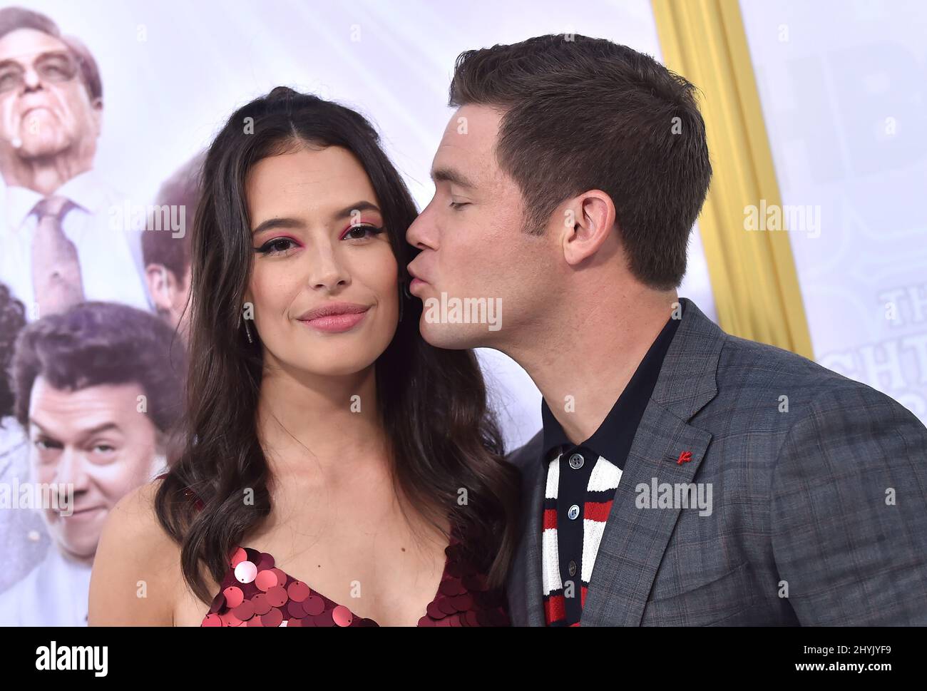 Chloe Bridges and Adam DeVine arriving to the 'The Righteous Gemstones ...