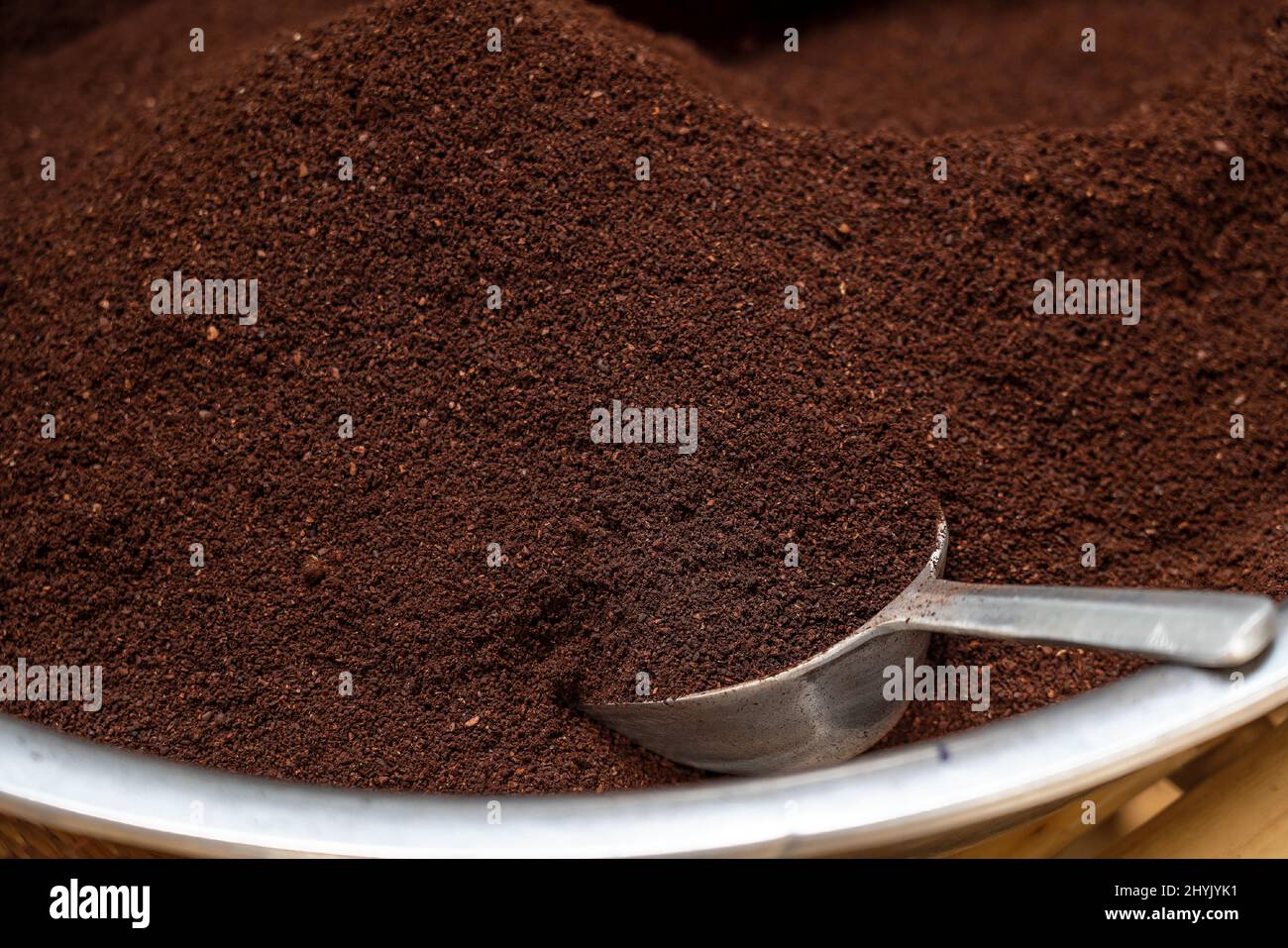 Coffee grind texture background. Coffee blends, ground or instant ...