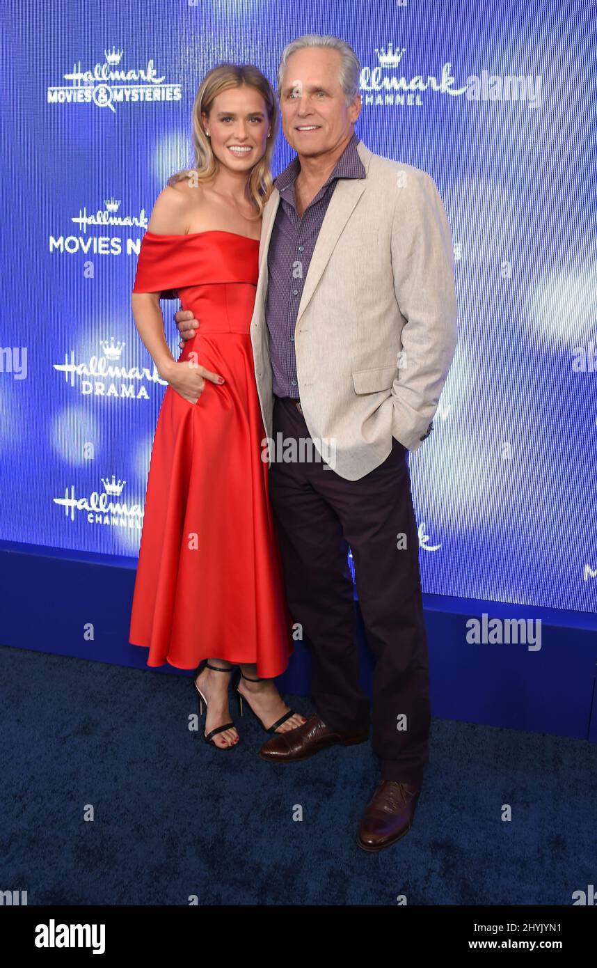 Lily Anne Harrison and Gregory Harrison arriving to the Hallmark ...
