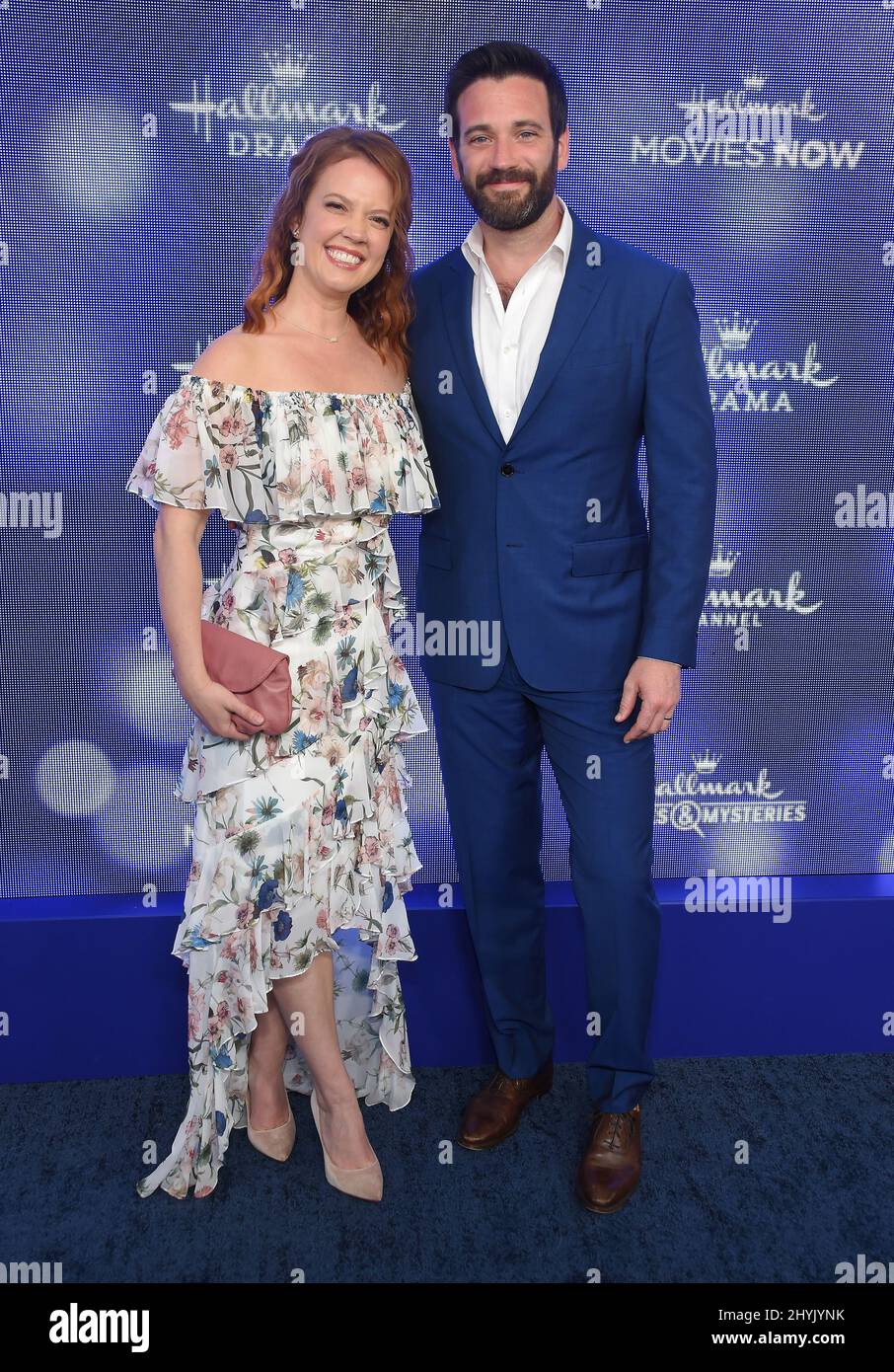 Patti Murin and Colin Donnell arriving to the Hallmark Channel and ...