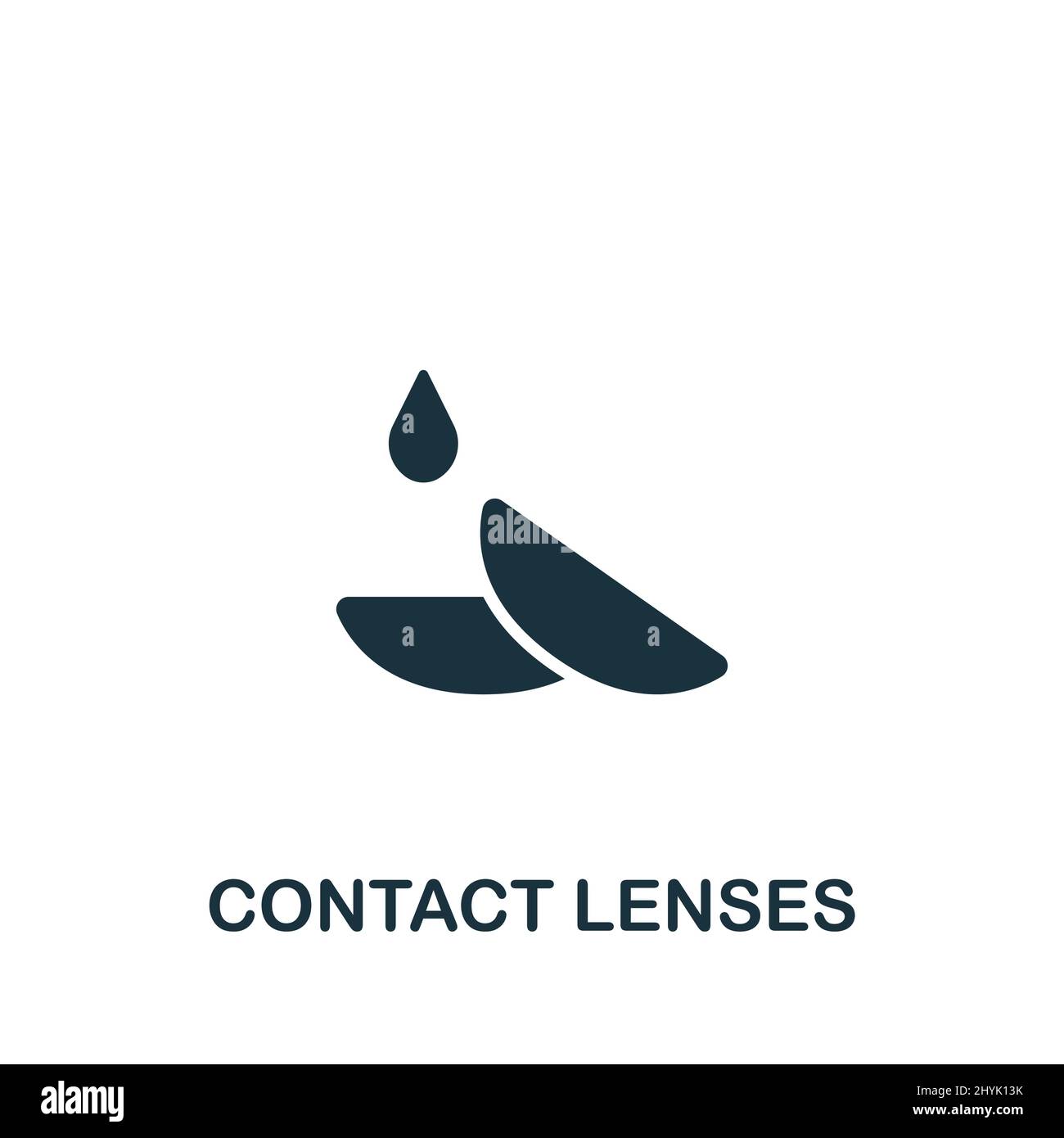 Contact Lenses icon. Monochrome simple icon for templates, web design ...