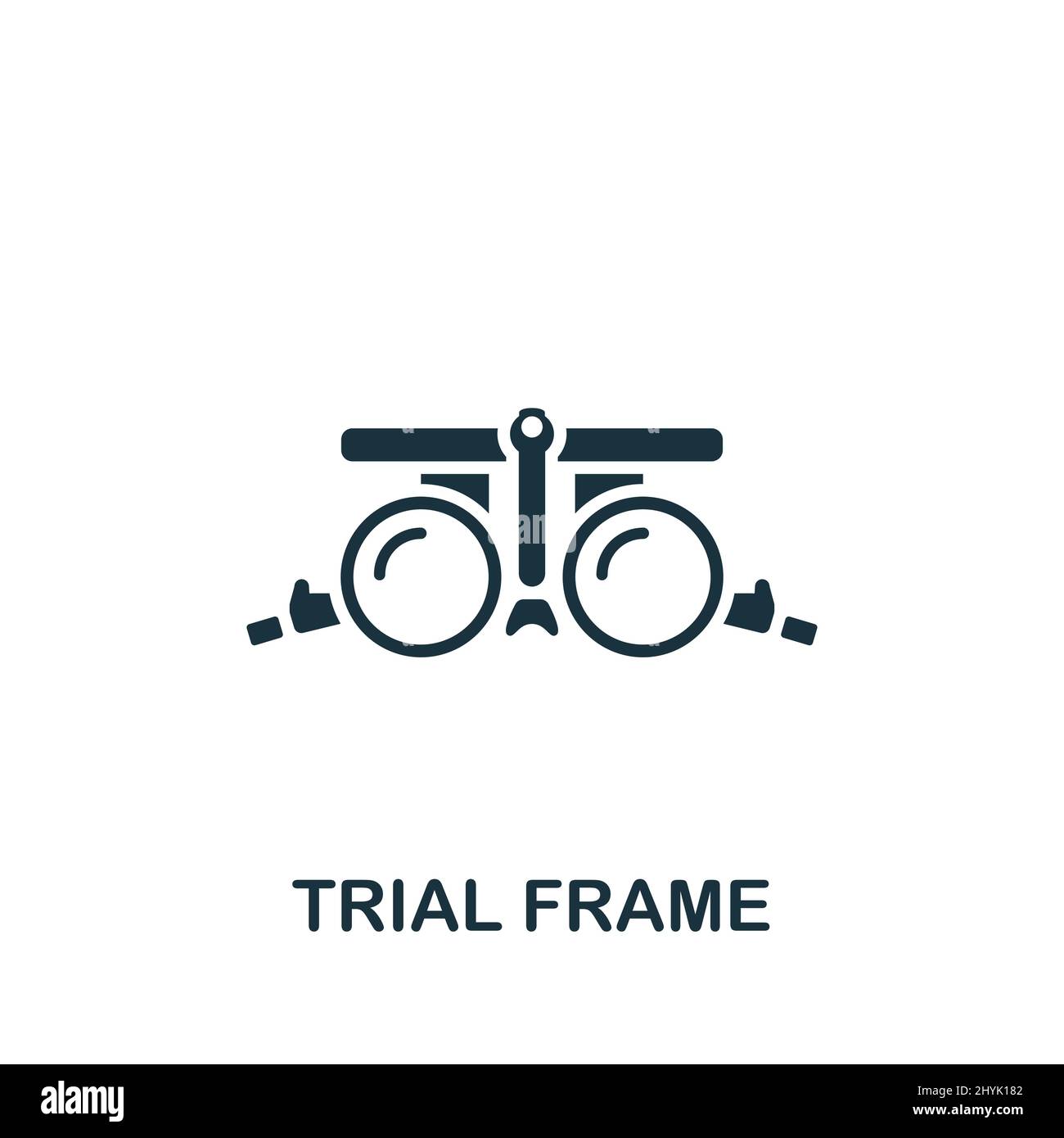 Trial Frame icon. Monochrome simple icon for templates, web design and ...