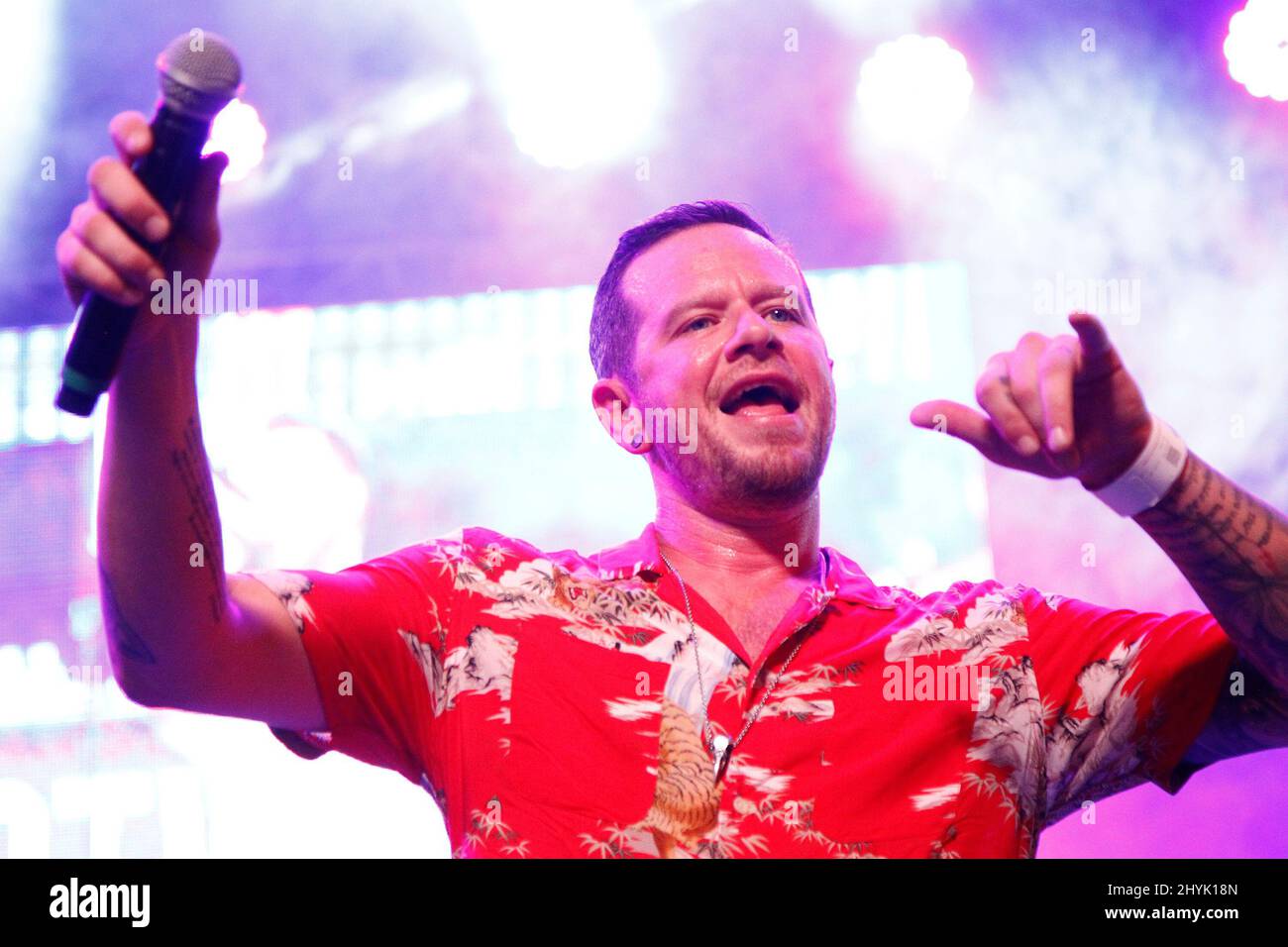 Jacob Underwood of O-Town performing onstage at the Pop 2000 Tour ...